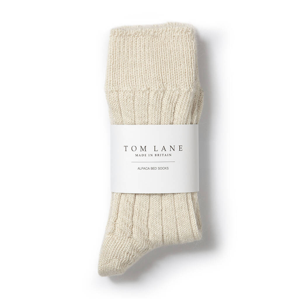 CREAM ALPACA SOCKS – Parcel
